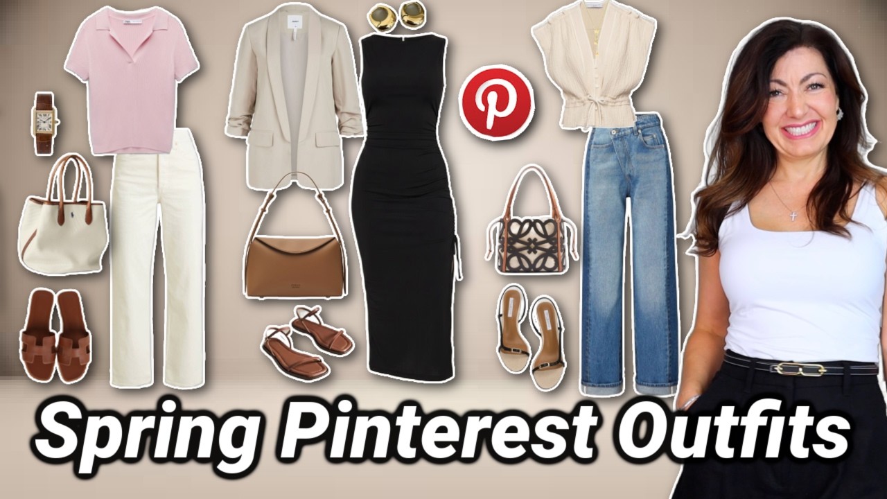 Recreating Spring Pinterest Outfits *With Pieces You Already Own* - YouTube