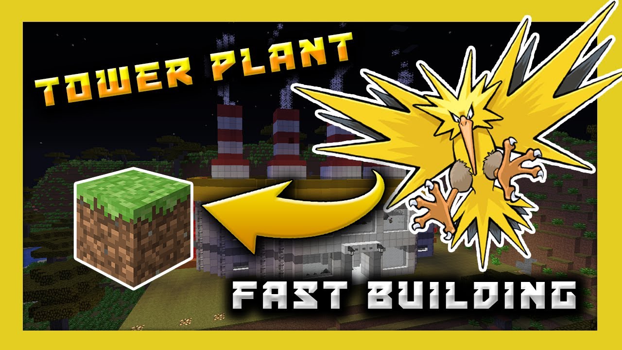 Pokemon Tower Plant Kanto 💖👉[Minecraft Building]👈💖 [PIXELMON 1.12.2 ...