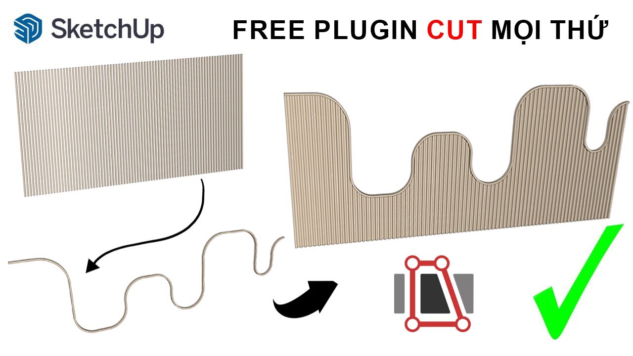 New Plugin Free Curic Face Knife CẮt MỌi ĐỐi TƯỢng Trong Sketchup Lta Design Youtube