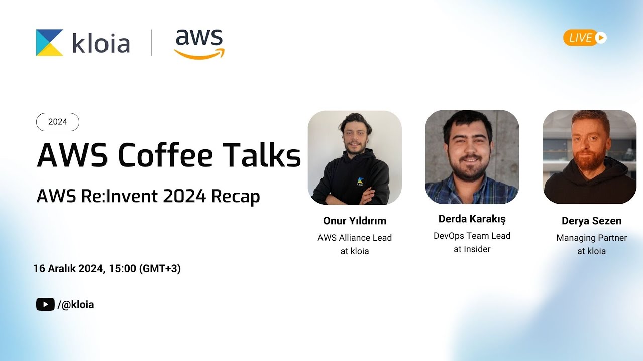 AWS Coffee Talks - [4] - TR - AWS Re:Invent 2024 Recap - YouTube