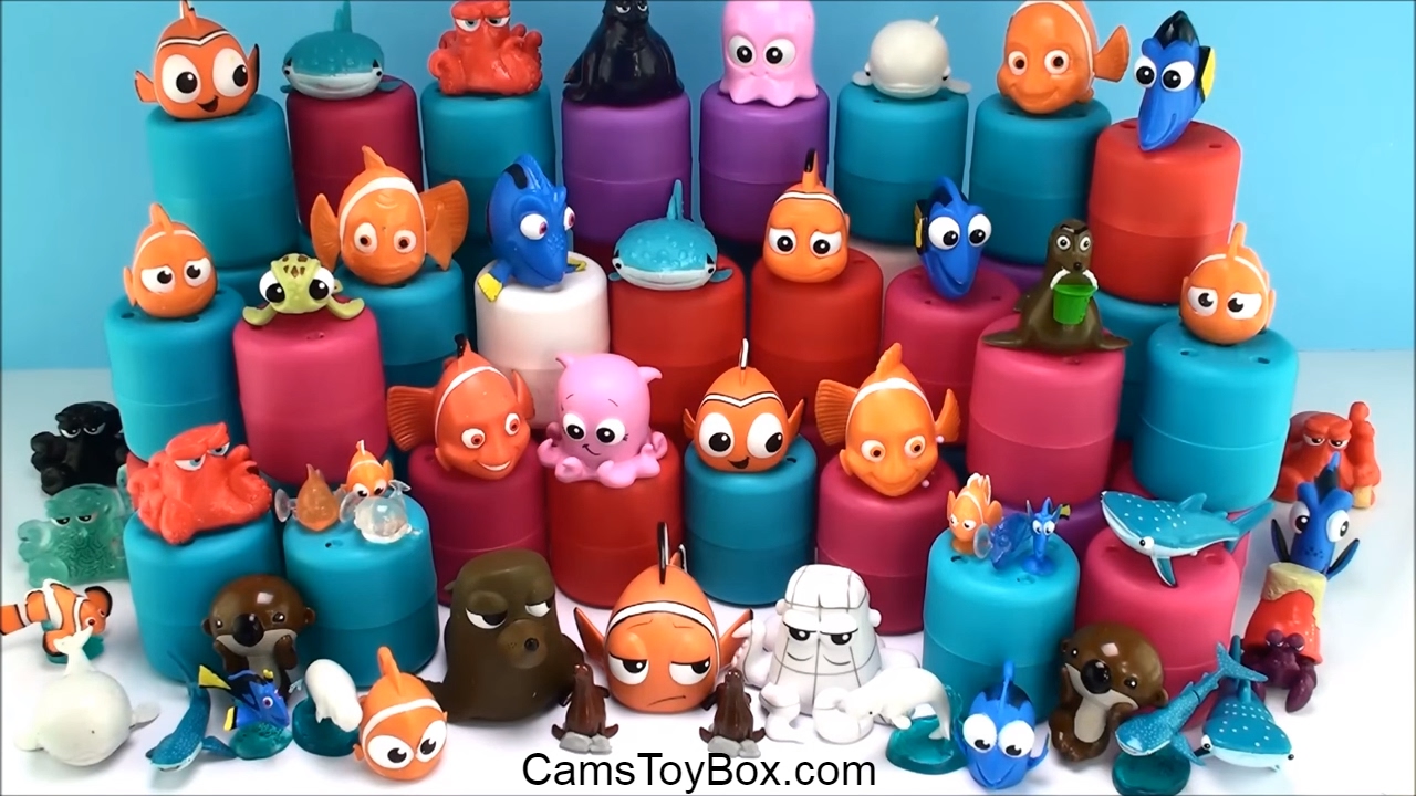 50 SURPRISES Finding Dory Surprise Toys Opening Fun Playing for Kids ...