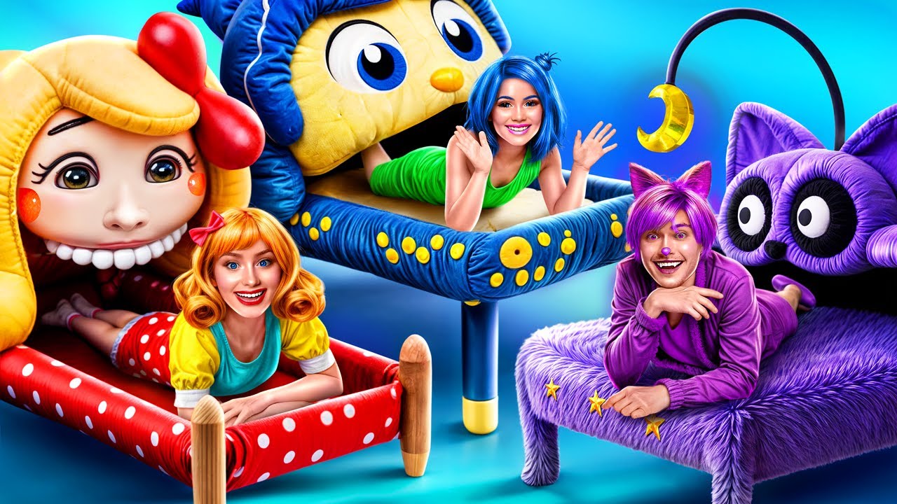 Nous Construisons un lit Superposé pour des Triplés ! Catnap vs Miss ...