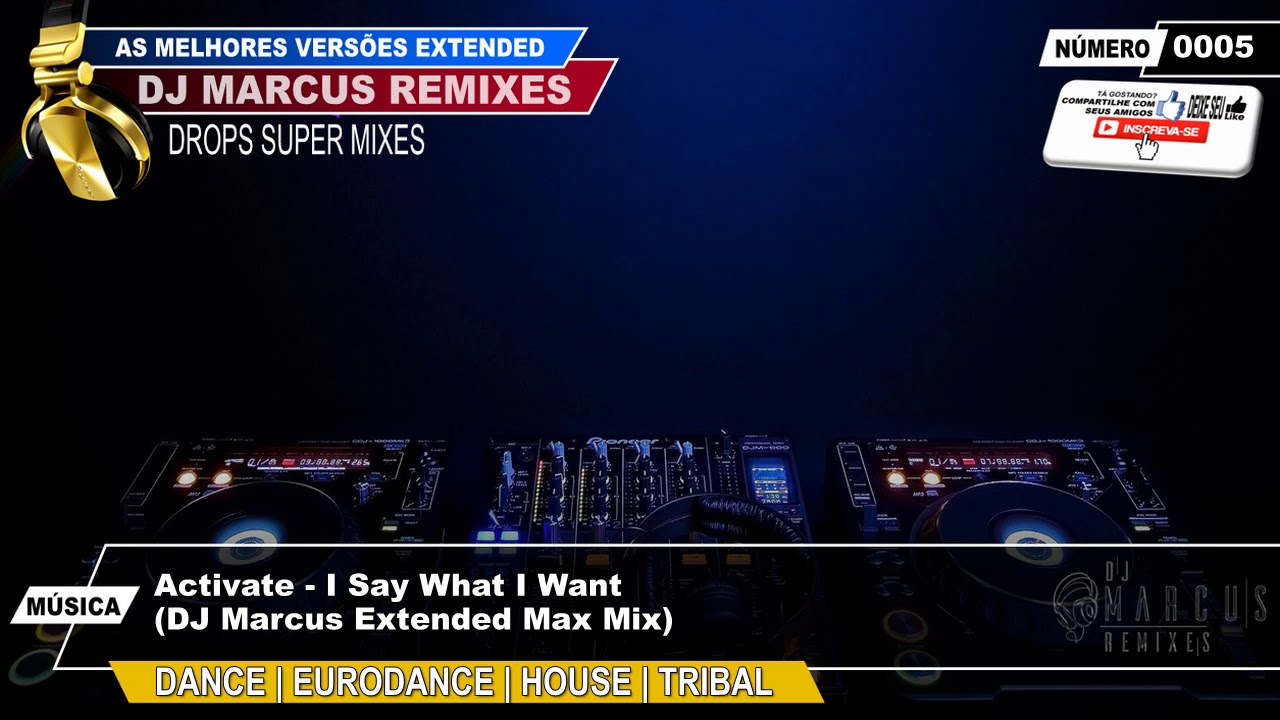 Activate - I Say What I Want (DJ Marcus Extended Max Mix) - YouTube