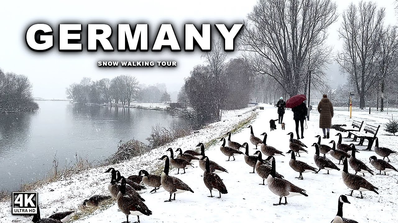 Relaxing Snowy Walking Tour in Germany 🇩🇪 | 4K Winter City Walk in ...