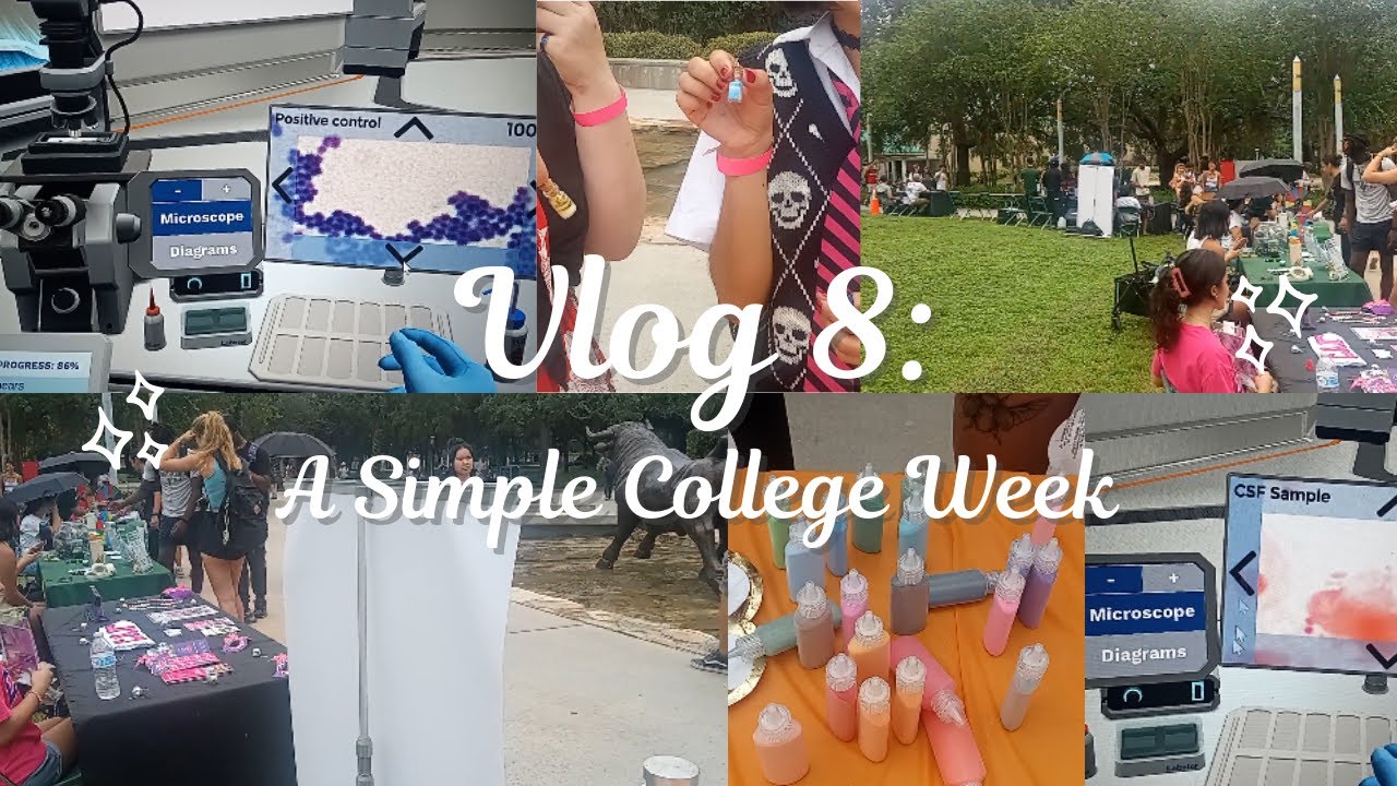day eight: a simple college week - YouTube