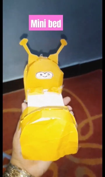 Mini paper bed craft viral shortvideos plz# subscribers guys - YouTube