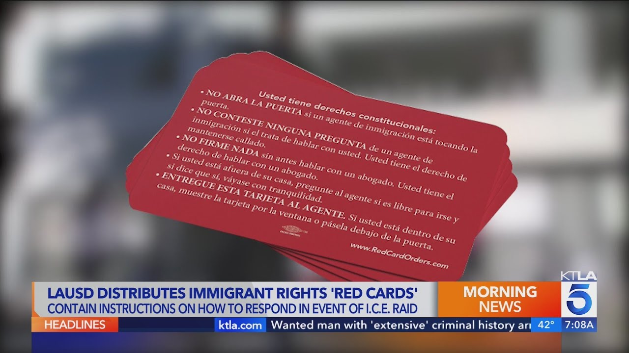 Los Angeles schools distributing 'red cards' to help immigrant ...
