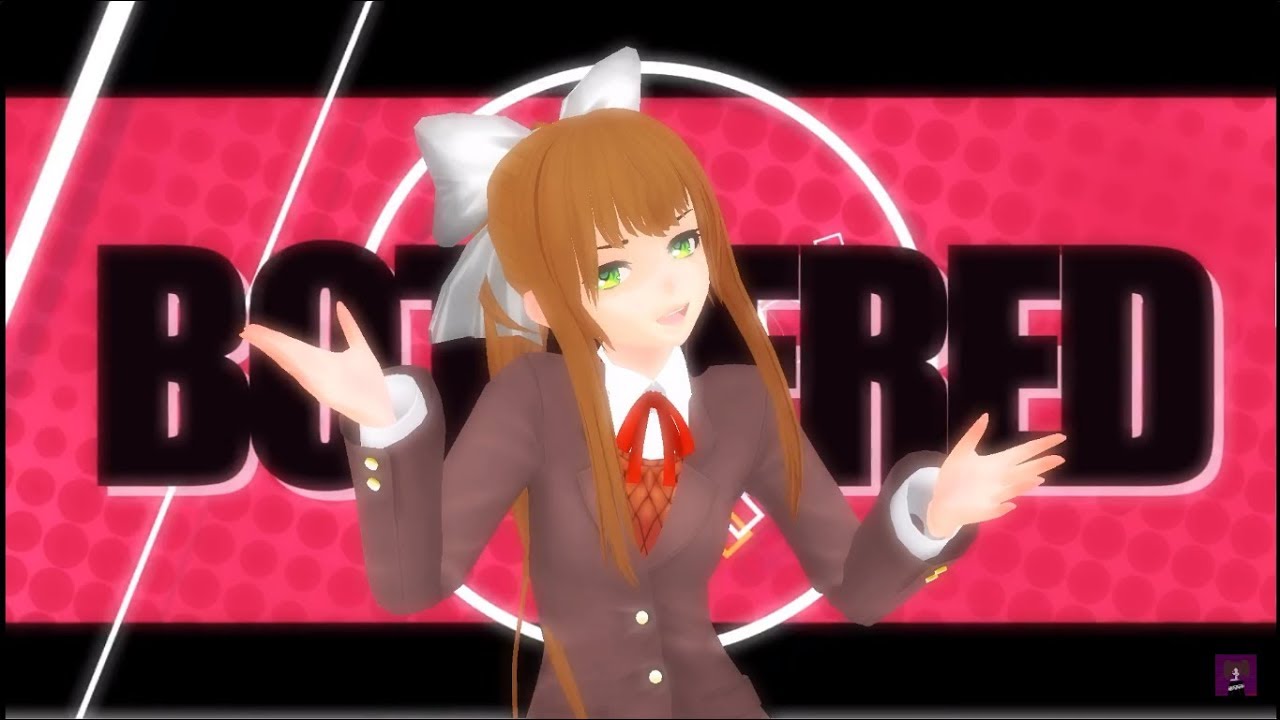【MMD x DDLC】Monika:MONSTER - Short Meme - YouTube