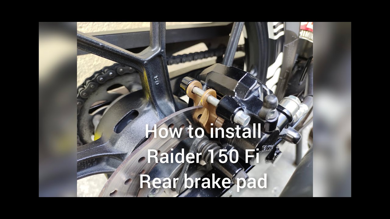 How to Change Rear Brake Pad Raider 150 Fi - YouTube