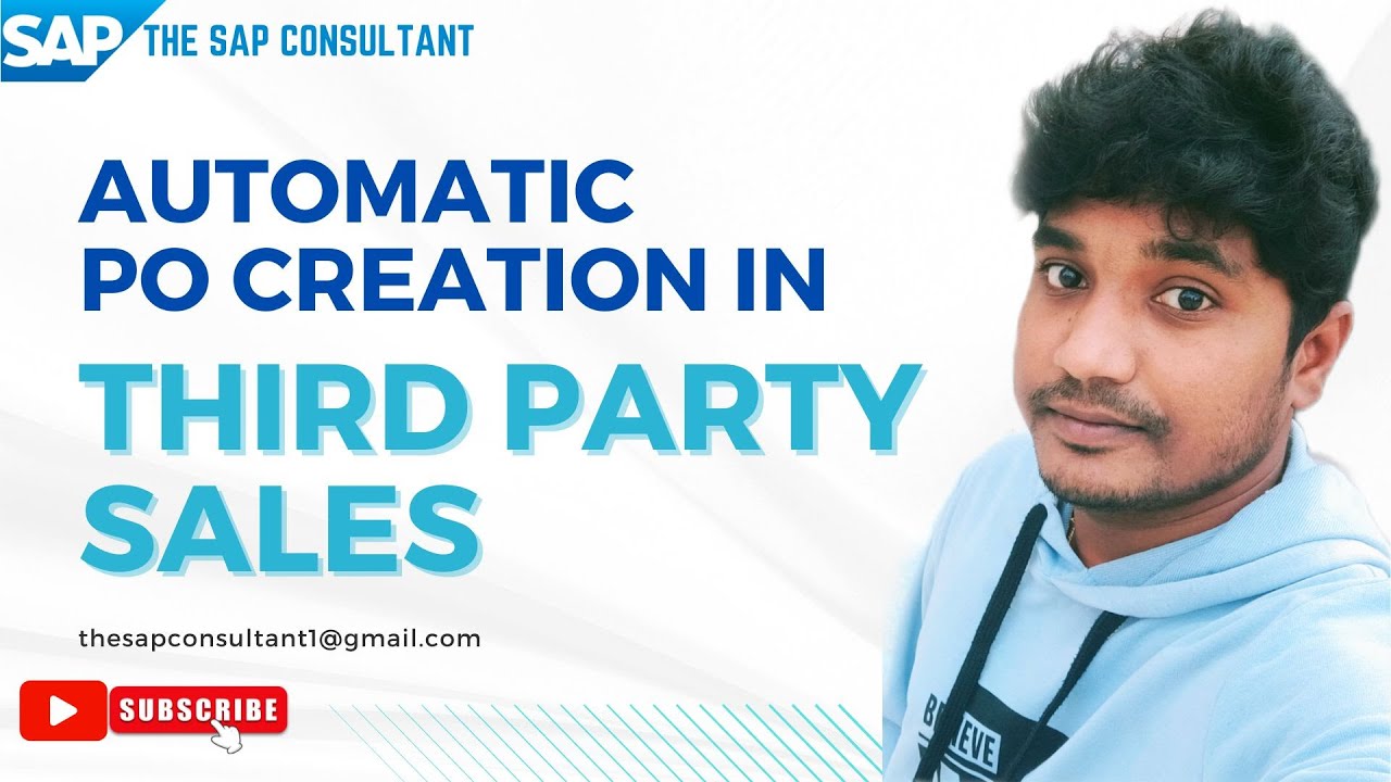 Automatic PO creation in third party sales | SAP SD | ALE process | SAP ...