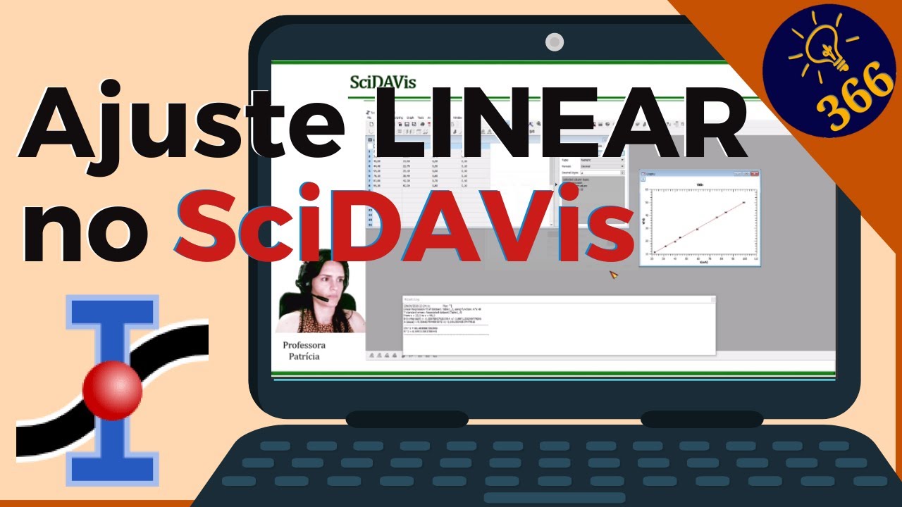 Como fazer AJUSTE LINEAR no SciDAVis - YouTube