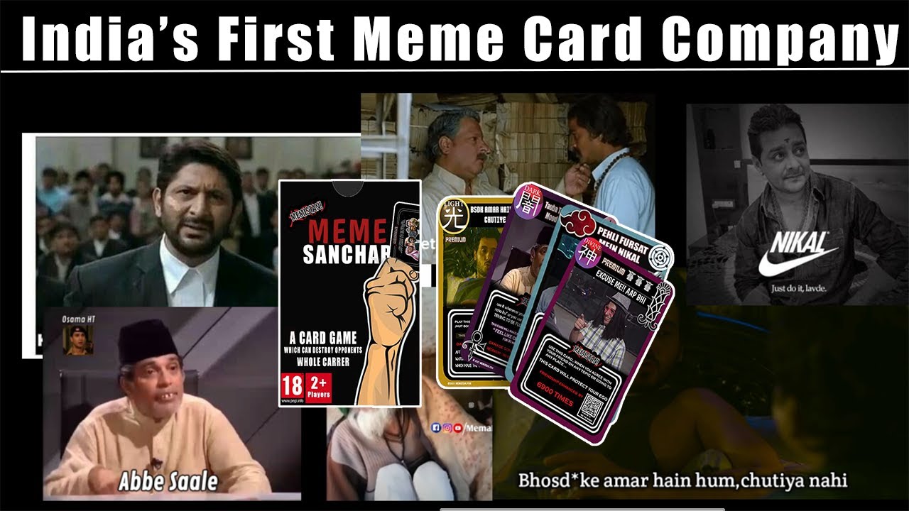 India's First Meme Cards Company - Meme Sanchar - YouTube