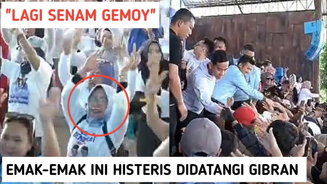 Lagi Senam Gemoy, Emak-Emak Ini Tak Sangka Gibran Datang - YouTube
