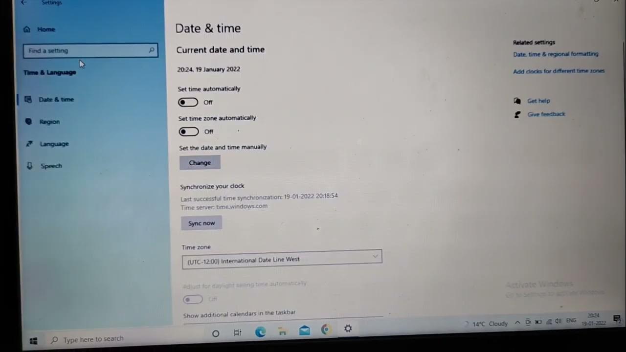 How to change date and time in HP laptop | A.R Tech | - YouTube