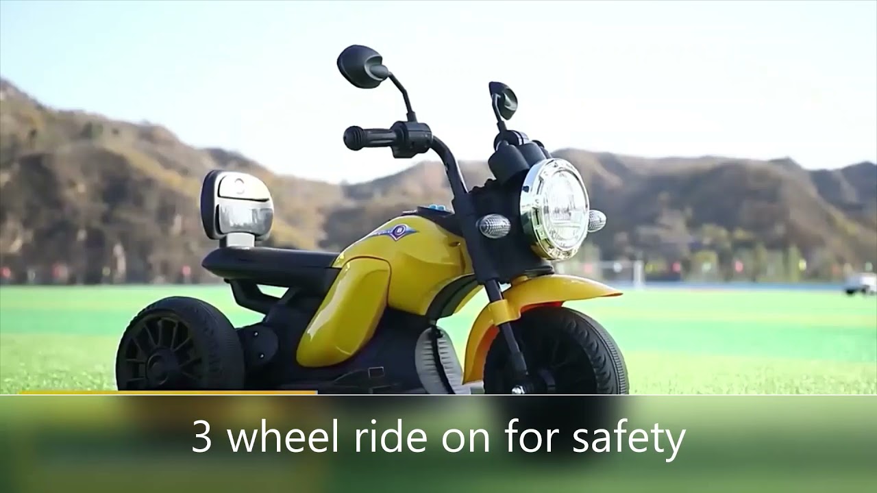 mini bolt ride on bike - YouTube