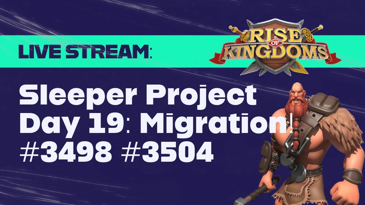 Sleeper Project Day 19 Migration day Live Stream! - YouTube