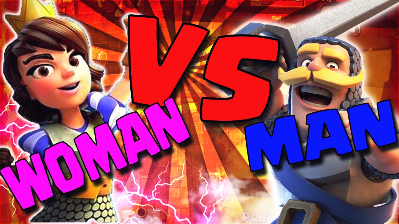 MAN VS WOMAN [CHALLENGE] - Clash Royale - YouTube