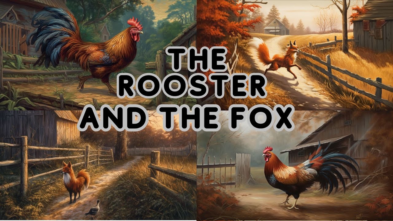 The Rooster And The Fox | Story For Kids | Bed Time Story For Kids ...