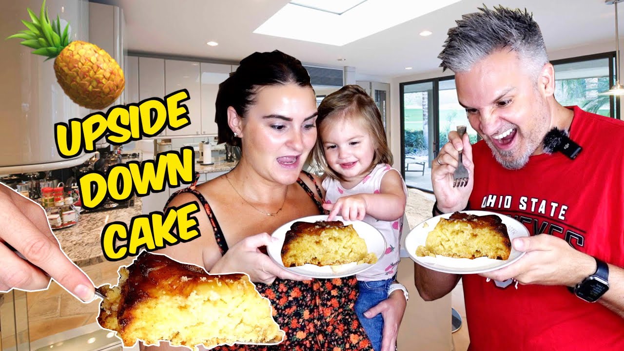 Brits Try [Pineapple Upside Down Cake] For The First Time! - YouTube