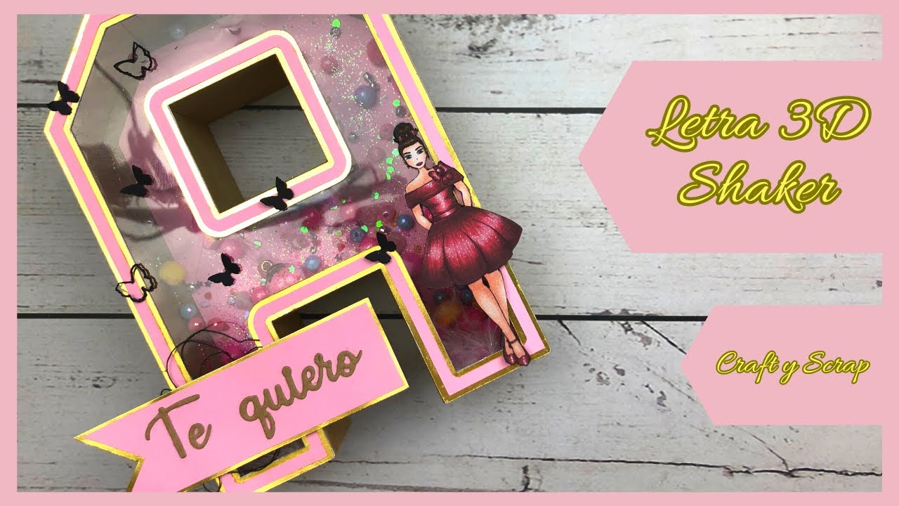 Tutorial de Letra en 3D con SHAKER|| Papelería Creativa | Craft ...