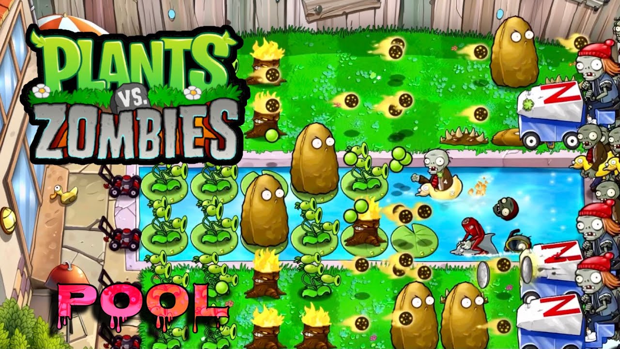 Plants Vs Zombies HD (POOL Level 1-10) Gameplay Walkthrough (iOS ...