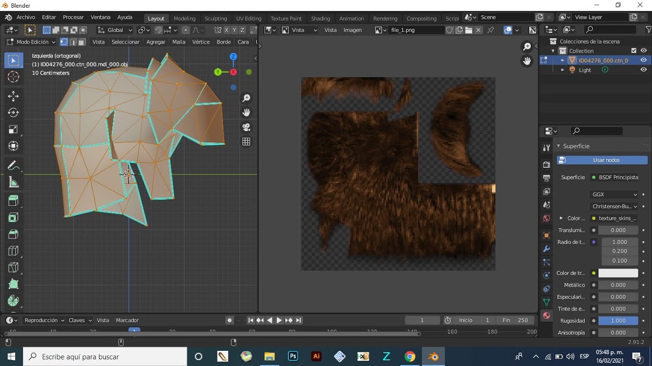 EXPORT MDL (FACES, HAIRS AND BALL) OF PSP | EDIT OBJ IN BLENDER - YouTube
