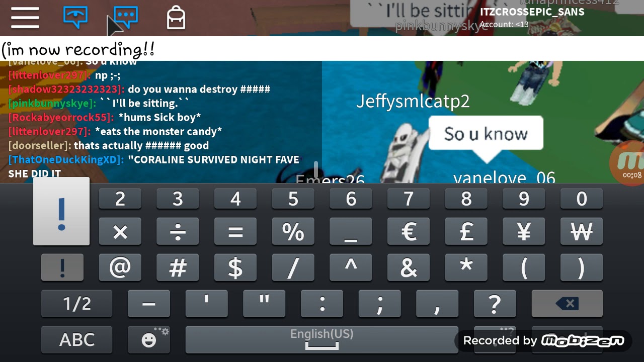 Playing undertale rp in roblox - YouTube