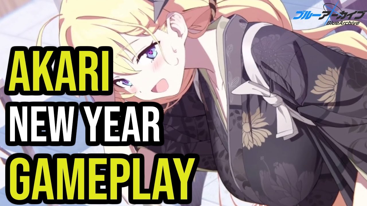 Blue Archive | Akari (New Year) Gameplay - YouTube