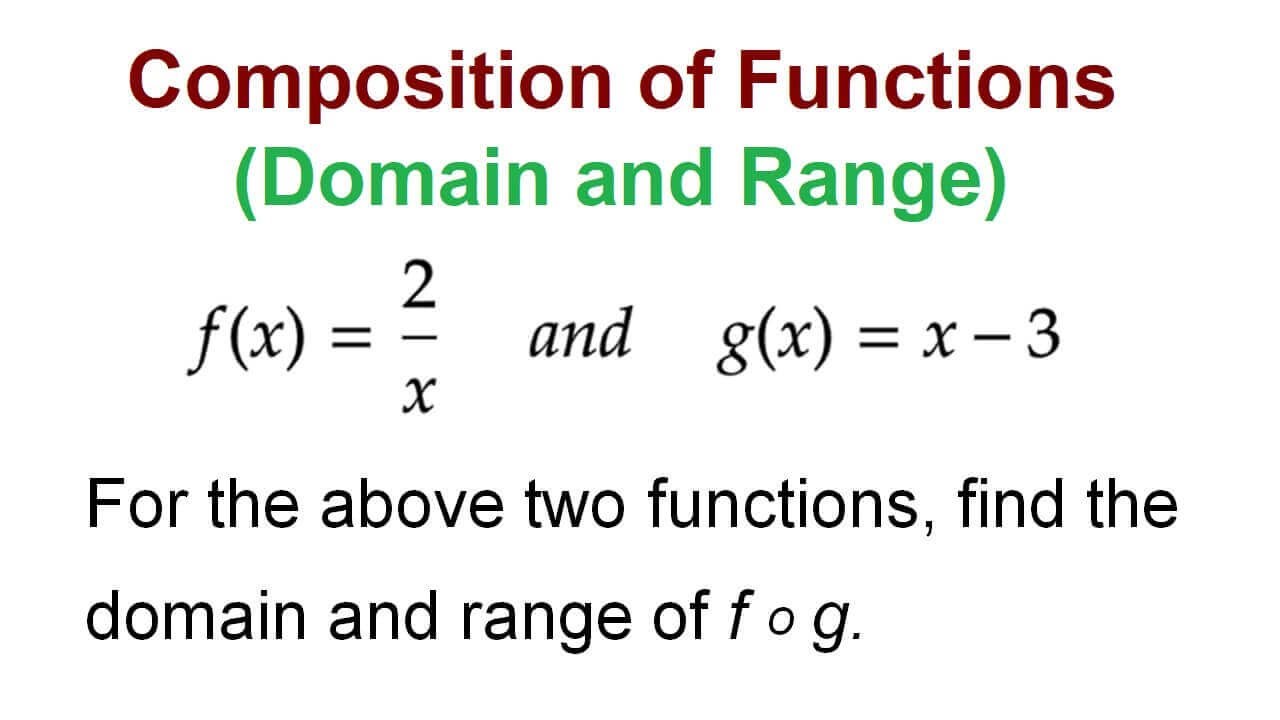Composition of Functions (Domain and Range) - YouTube