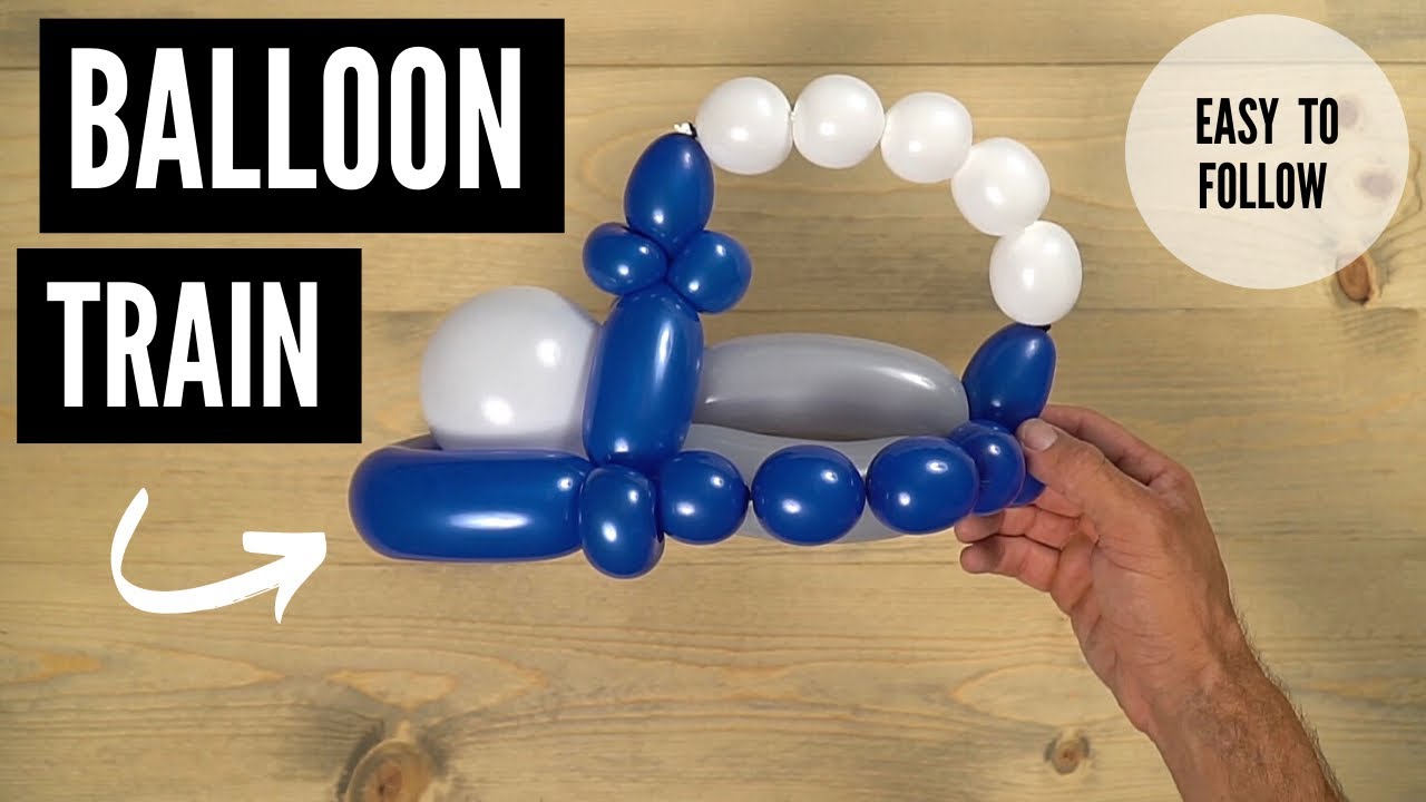 How to Make a Balloon Train - YouTube
