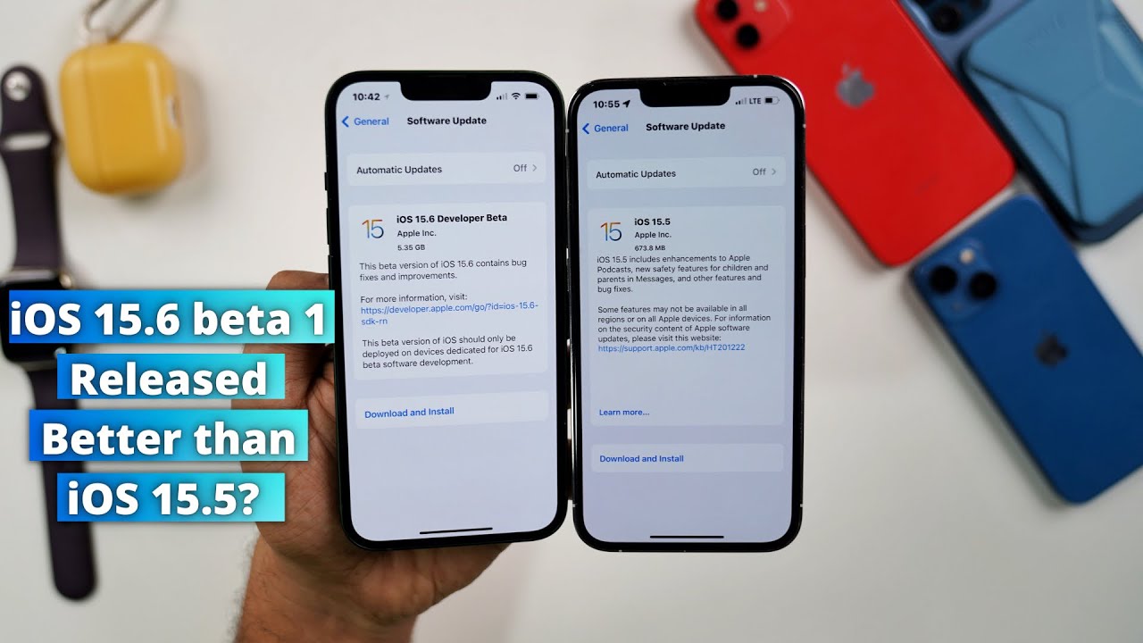 iOS 15.6 beta 1 Released | Better than iOS 15.5 ? - YouTube