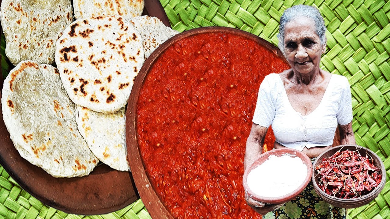 Coconut Roti with Chili Sambol by Grandma Menu - YouTube