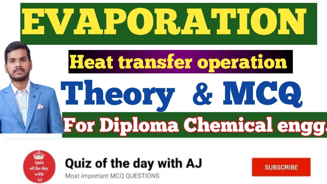 EVAPORATION || Heat transfer operation || important Questions ...