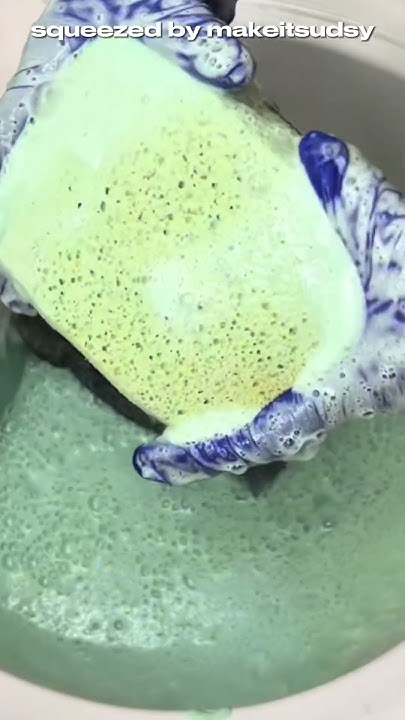 LAUNDRY DETERGENT OVERLOAD SQUEEZES w RINSE | SATISFYING SPONGE SQUEEZING ASMR | CLEANTOK ASMR ...