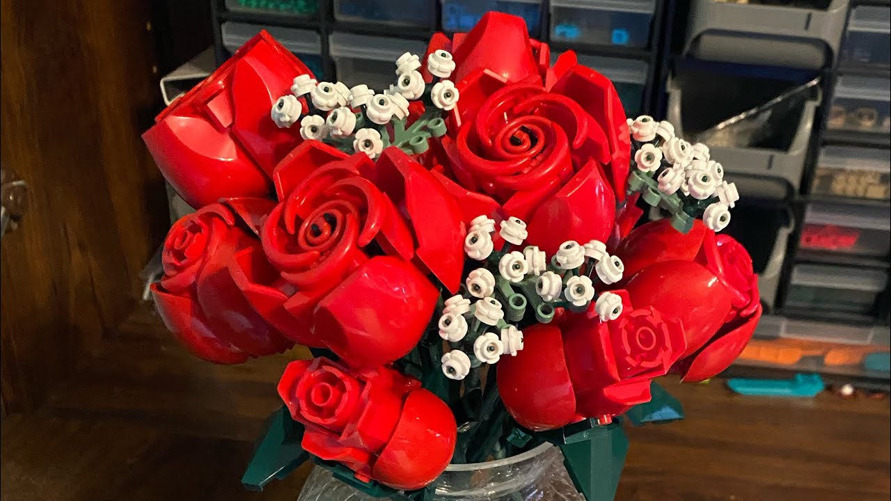 Lego Valentines Roses - YouTube