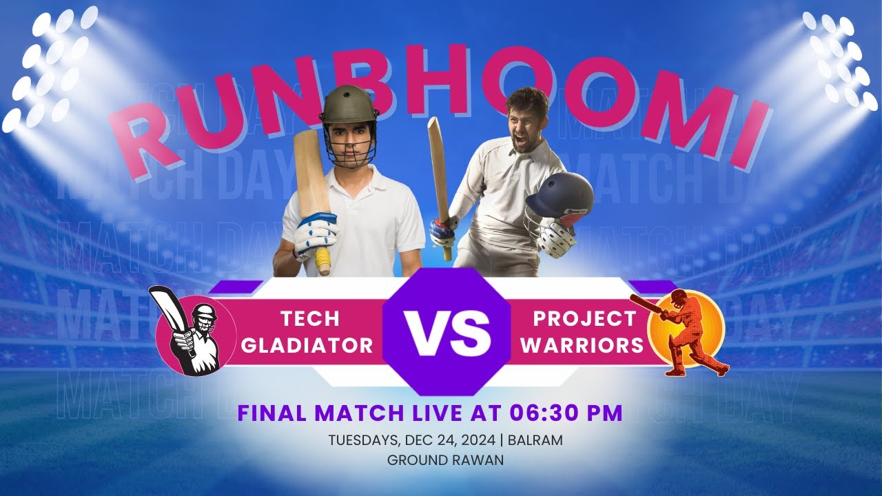 Runbhoomi 2024-25 Final Match Live UTCL Rawan - YouTube