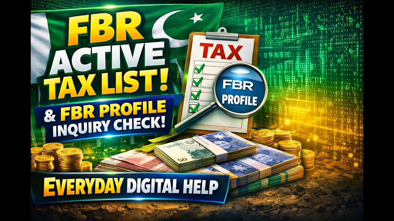 FBR Active Taxpayer List Check | NTN & Profile Inquiry Complete Guide ...