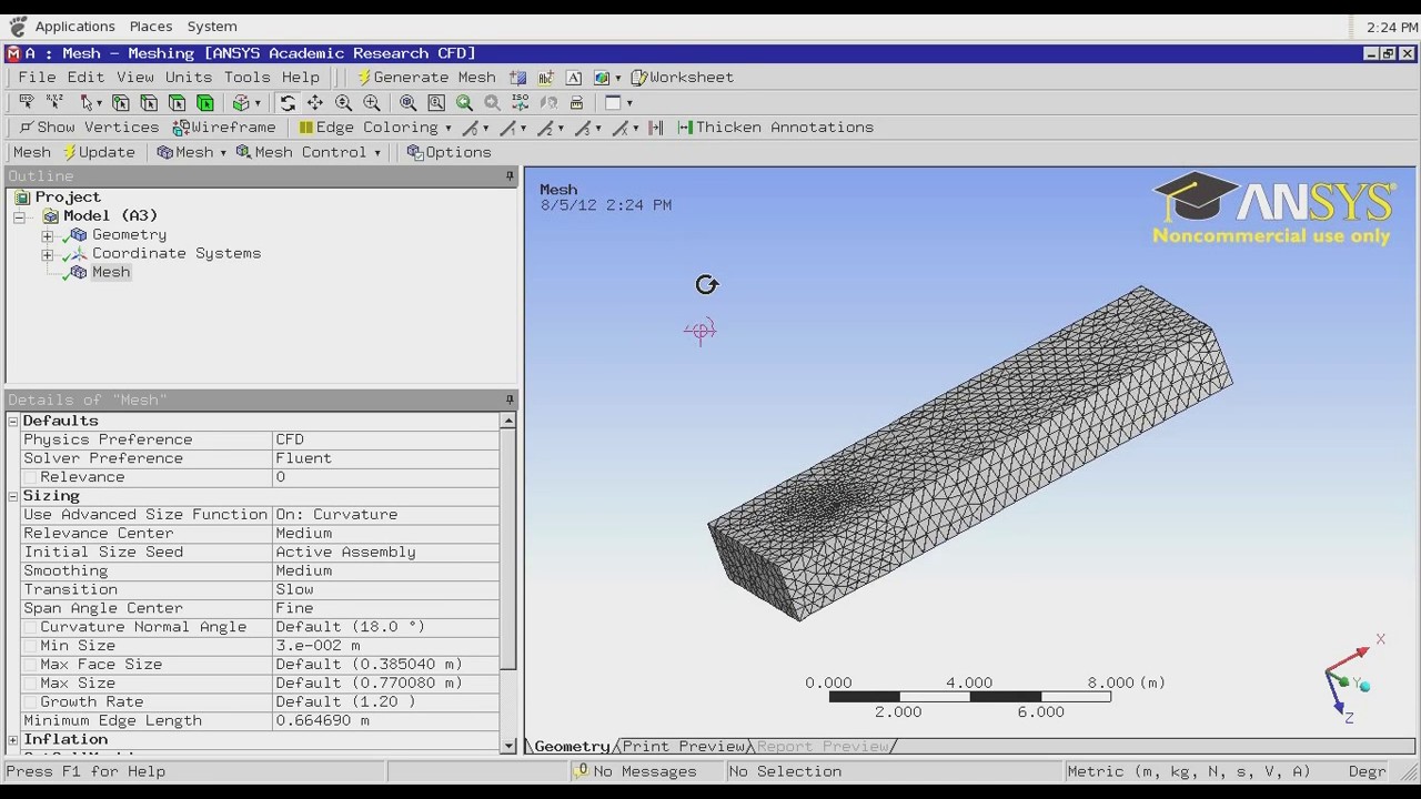 cfd tutorial on a 3d airfoil fluent from ansys drag and lift forces ...