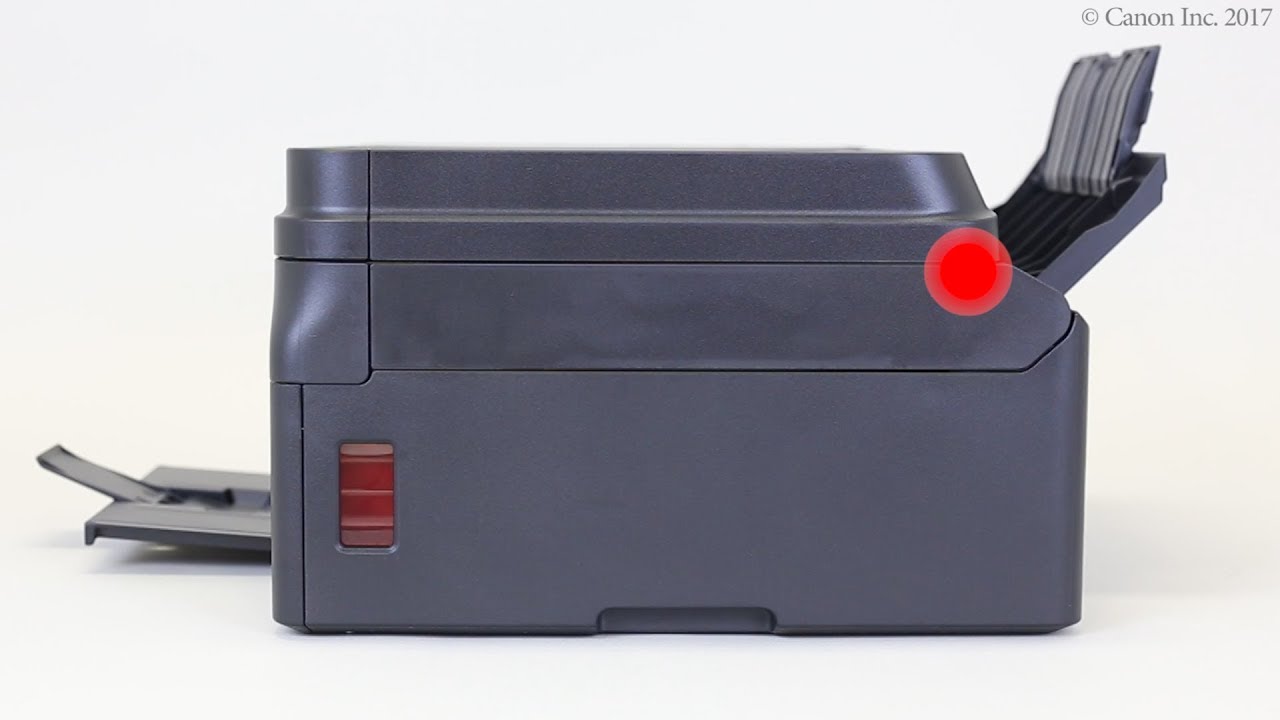 Removing jammed paper: rear tray (G4010 series) - YouTube