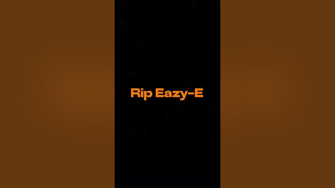Rip Eazy E Fixed!! #EazyE #edit #rapper - YouTube