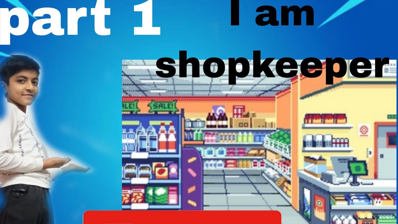 first day in supermarket simulator I am shopkeeper#gameplay#gaming#game ...