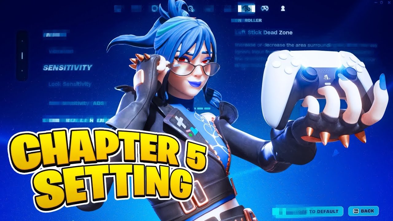 *NEW* BEST Controller + Sensitivity Settings for Chapter 5 Season 1 of Fortnite 😱 - YouTube