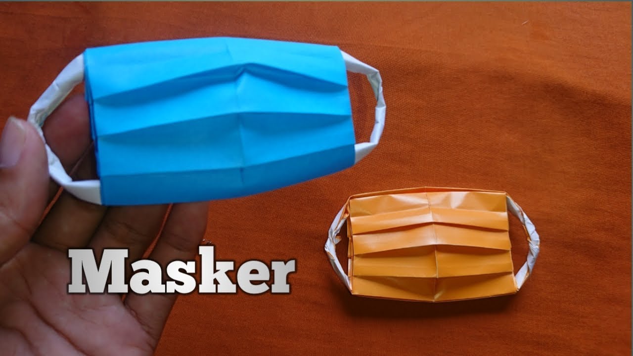 Membuat masker dari kertas | Origami masker | How to make masks easy ...