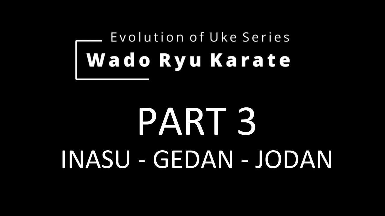 Inasu - Gedan Barai - Jodan Uke - Wado Ryu Karate - Evolution of Uke ...