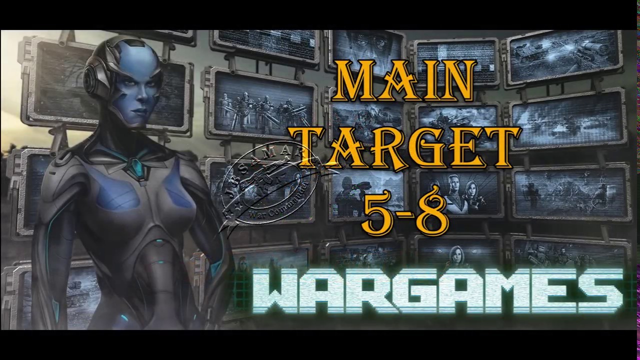War Commander : WAR GAMES : Main Target 5-8 with defense - YouTube