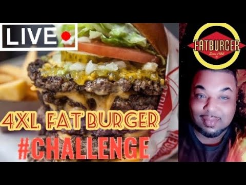 "Fat Burger Challenge" 🔥4XL GIGANTIC Triple Cheeseburger🔥 - YouTube