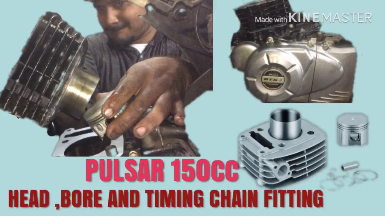 Pulsar 150 cc full engine fitting - YouTube