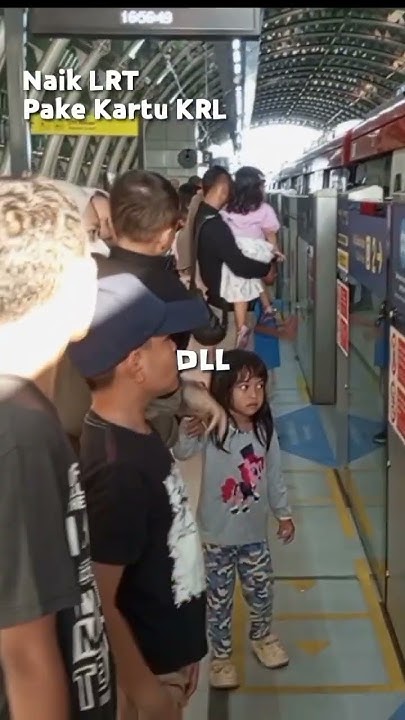 Cara Naik LRT menggunakan Kartu KRL KMT - YouTube