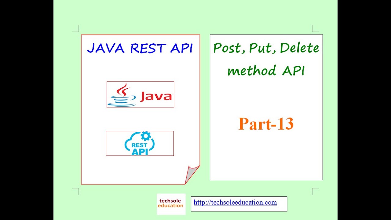 Java Rest API | Part-13 | @Post,@Put,@Delete annotation - YouTube
