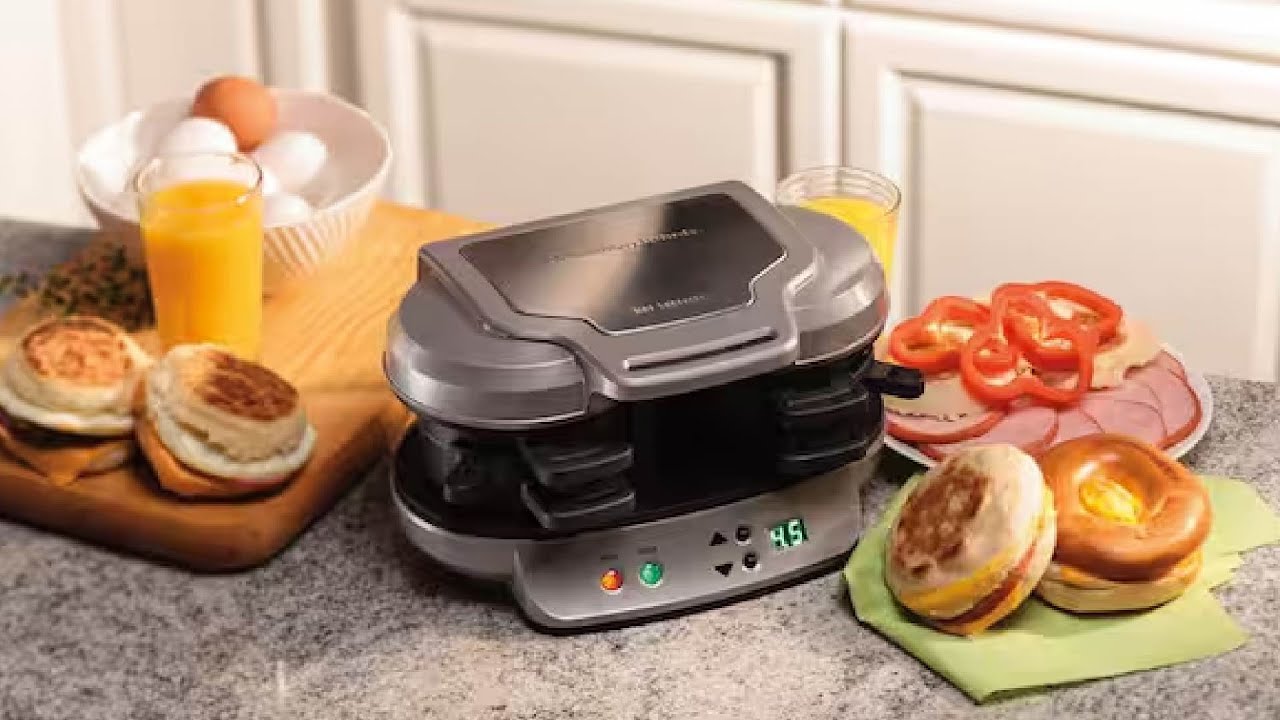 Hamilton Beach Dual Breakfast Sandwich Maker - Quick and Easy ...